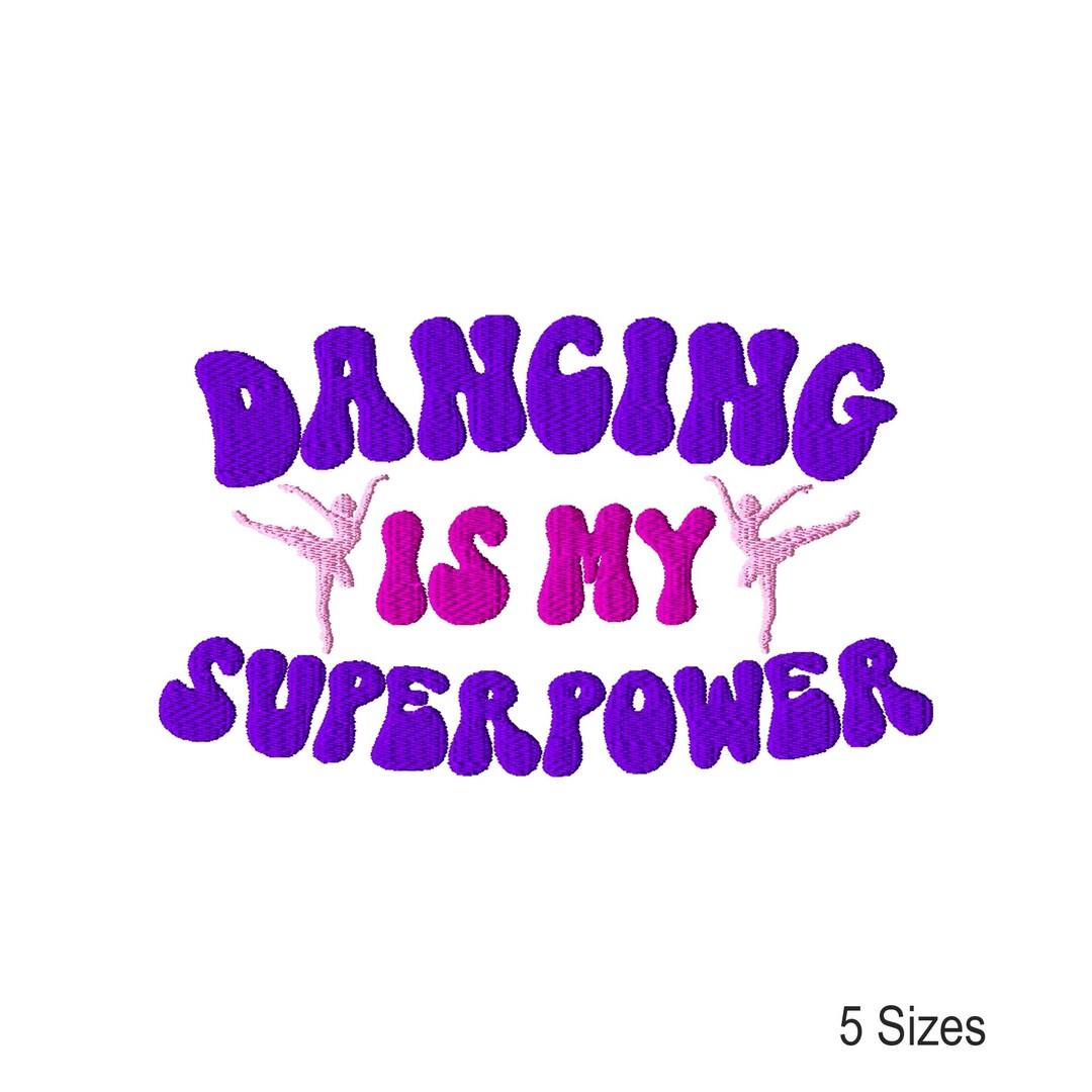 Dance Machine Embroidery Design: Dance Vibes, Instant Download (5 Sizes ...