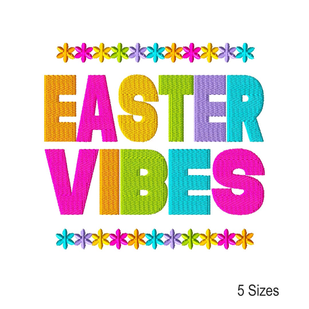 Easter Machine Embroidery Design: Word Art Instant Download Embroidery ...