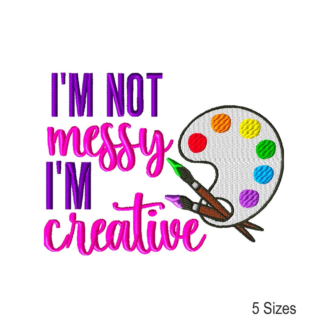 Funny Machine Embroidery Design: Word Art Instant Download Embroidery ...