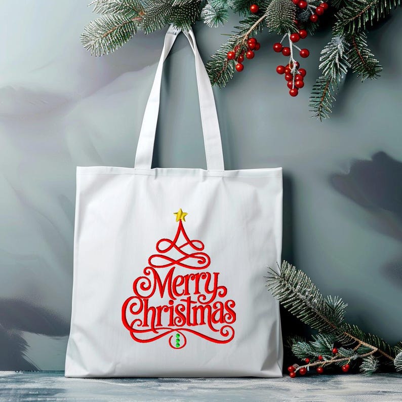 Christmas Machine Embroidery Design: Holiday Instant Download ...
