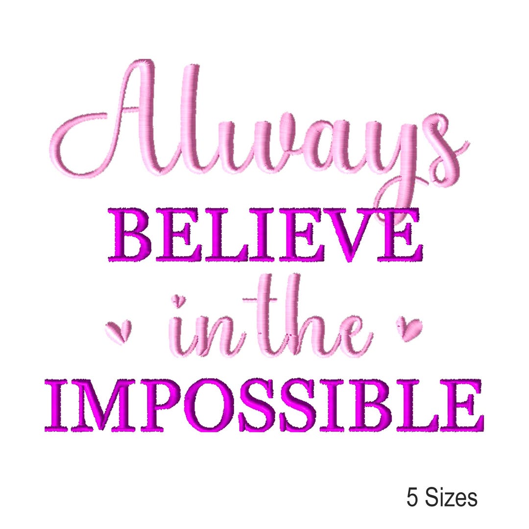 Inspirational Machine Embroidery Design: Word Art Instant Download ...