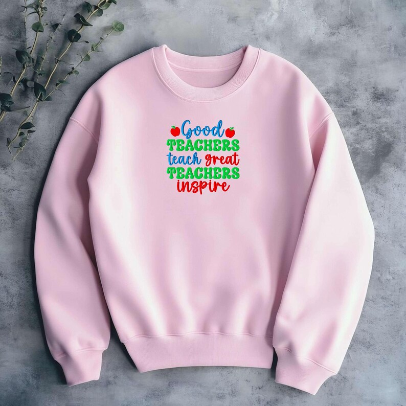 Teacher Appreciation Machine Embroidery Design: Instant Download Files ...