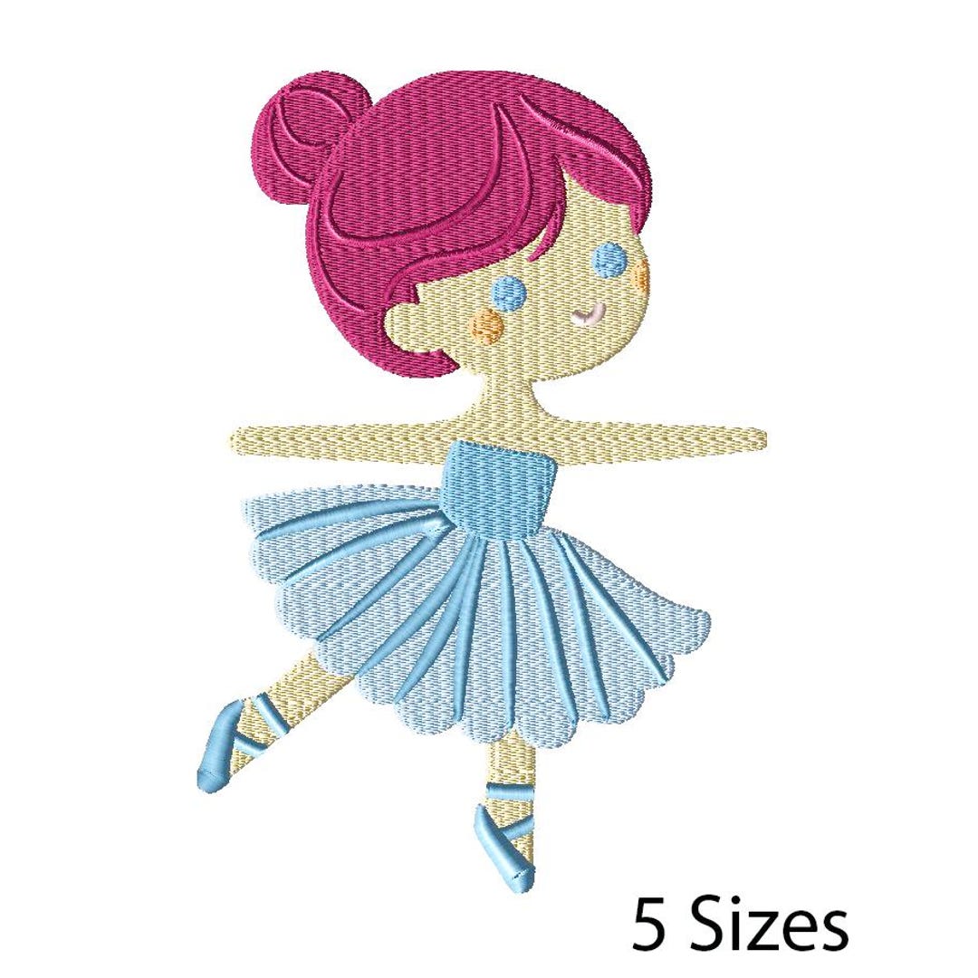 Ballerina Anna Embroidery Design, Dance Embroidery Design, Ballet ...