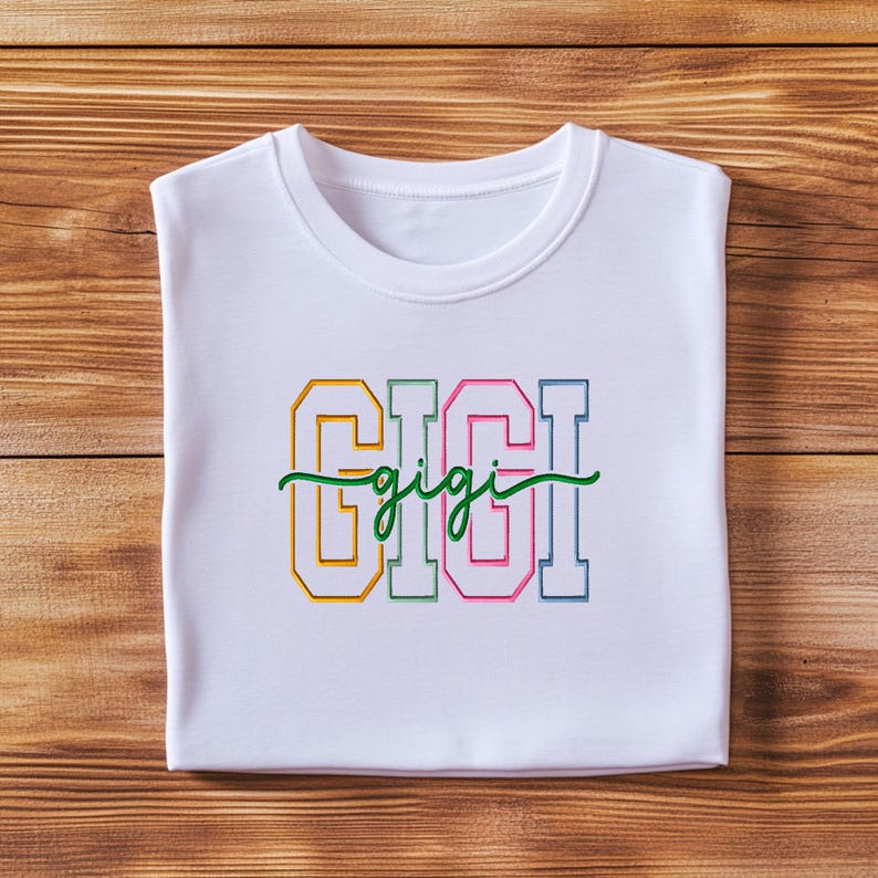 Gigi Machine Embroidery Design: Grandma Instant Download Embroidery ...