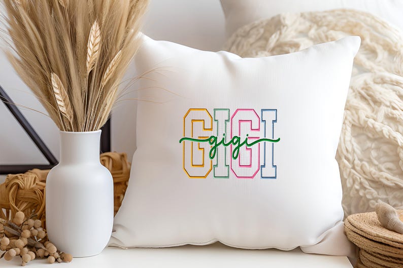 Gigi Machine Embroidery Design: Grandma Instant Download Embroidery ...