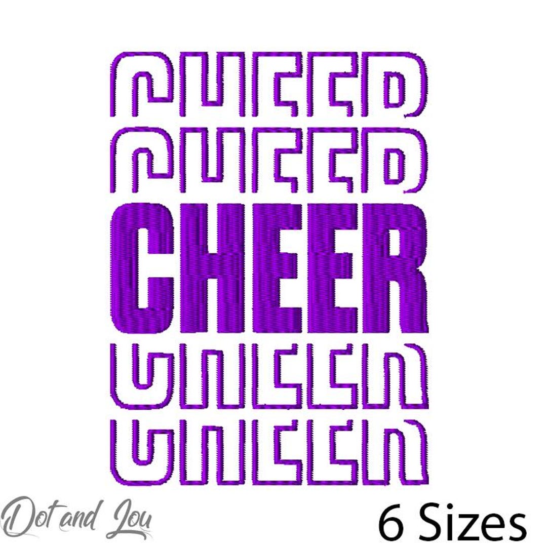 Cheer Embroidery Design, Sports Font (instant Download) - Etsy