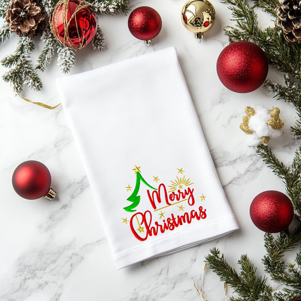 Merry Christmas Holiday Machine Embroidery Design: Instant Download (5 ...