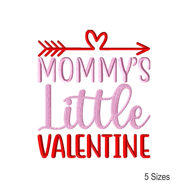 Valentine’s Day Machine Embroidery Design: Child Word Art Instant ...
