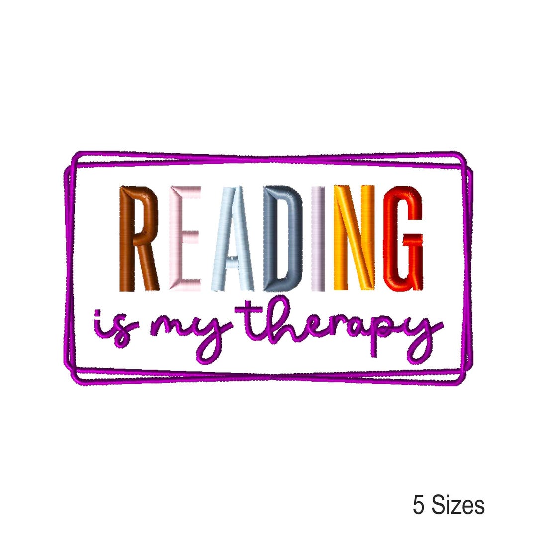 Reading Machine Embroidery Design: Word Art Instant Download Embroidery ...