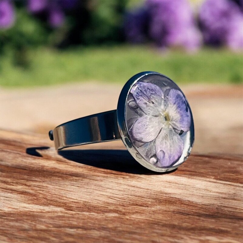 Real Flower Ring - Etsy