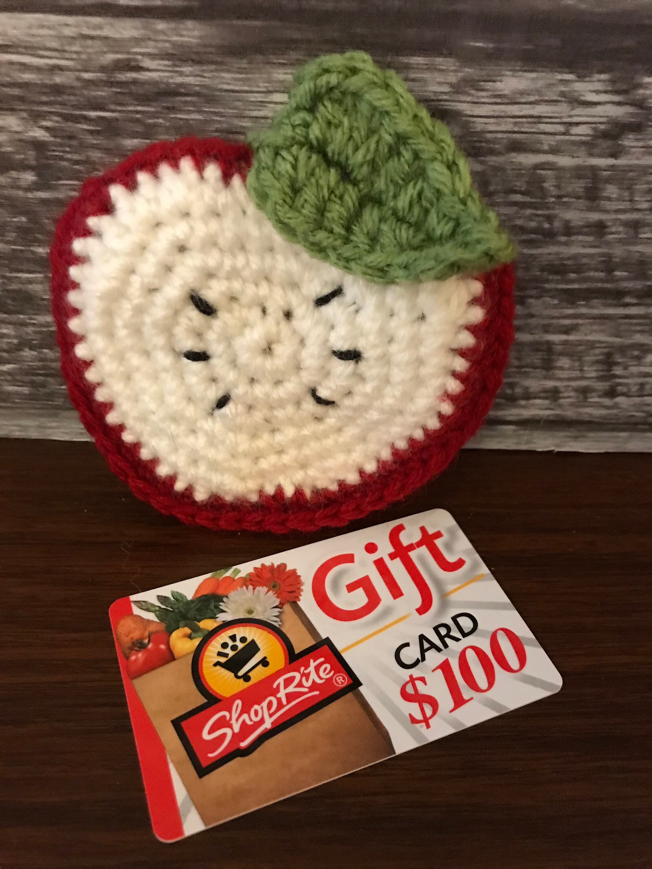 Apple Gift Card Holder Red an Apple for the Teacher - Etsy