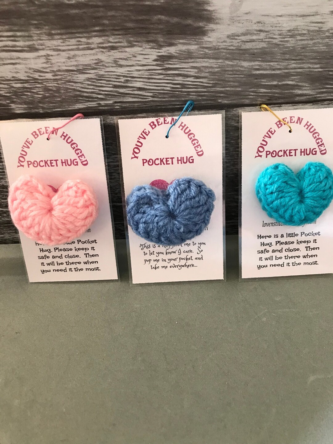 Pocket Hug - Heart - Choose a Color - Etsy