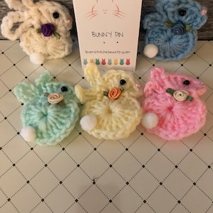 Bunny Pin - Choose Your Color - Etsy