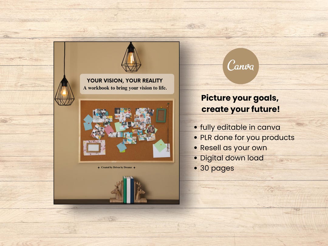 Vision Board Workbook, the Power of Visualisation in Your Hands. - Etsy