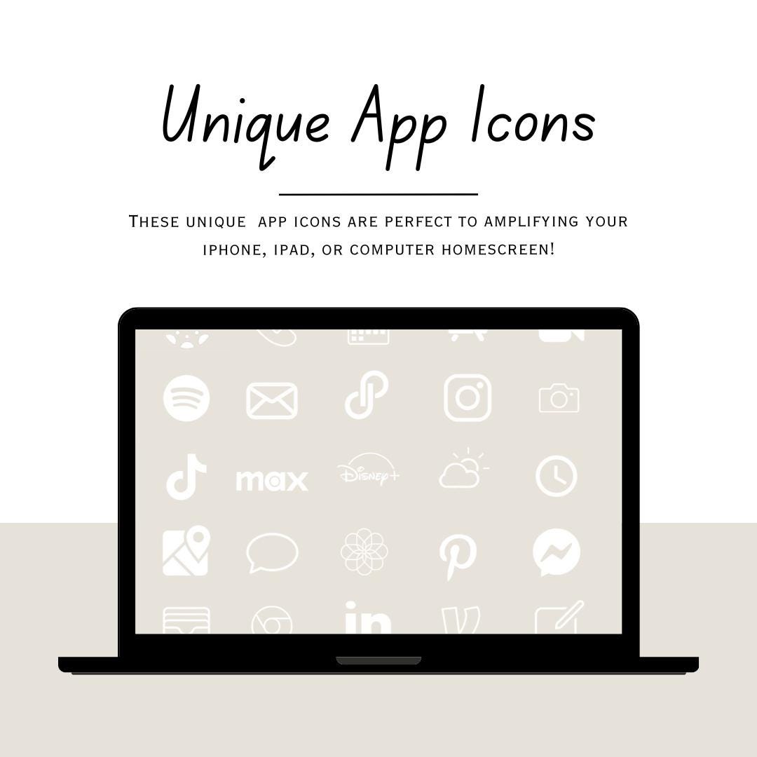 Unique Colored App Icons for Home Screens - Etsy