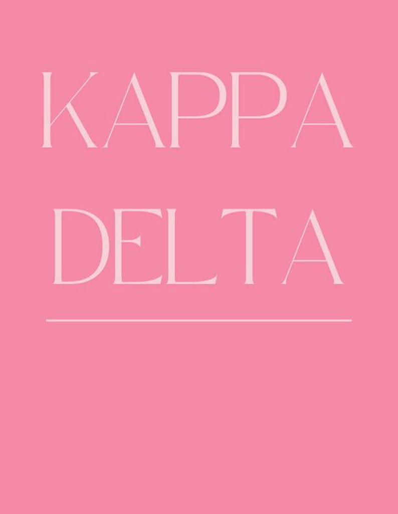 Kappa Delta Sorority Prints - Etsy