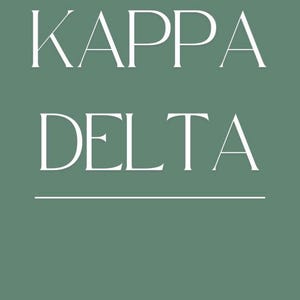 Kappa Delta Sorority Prints - Etsy