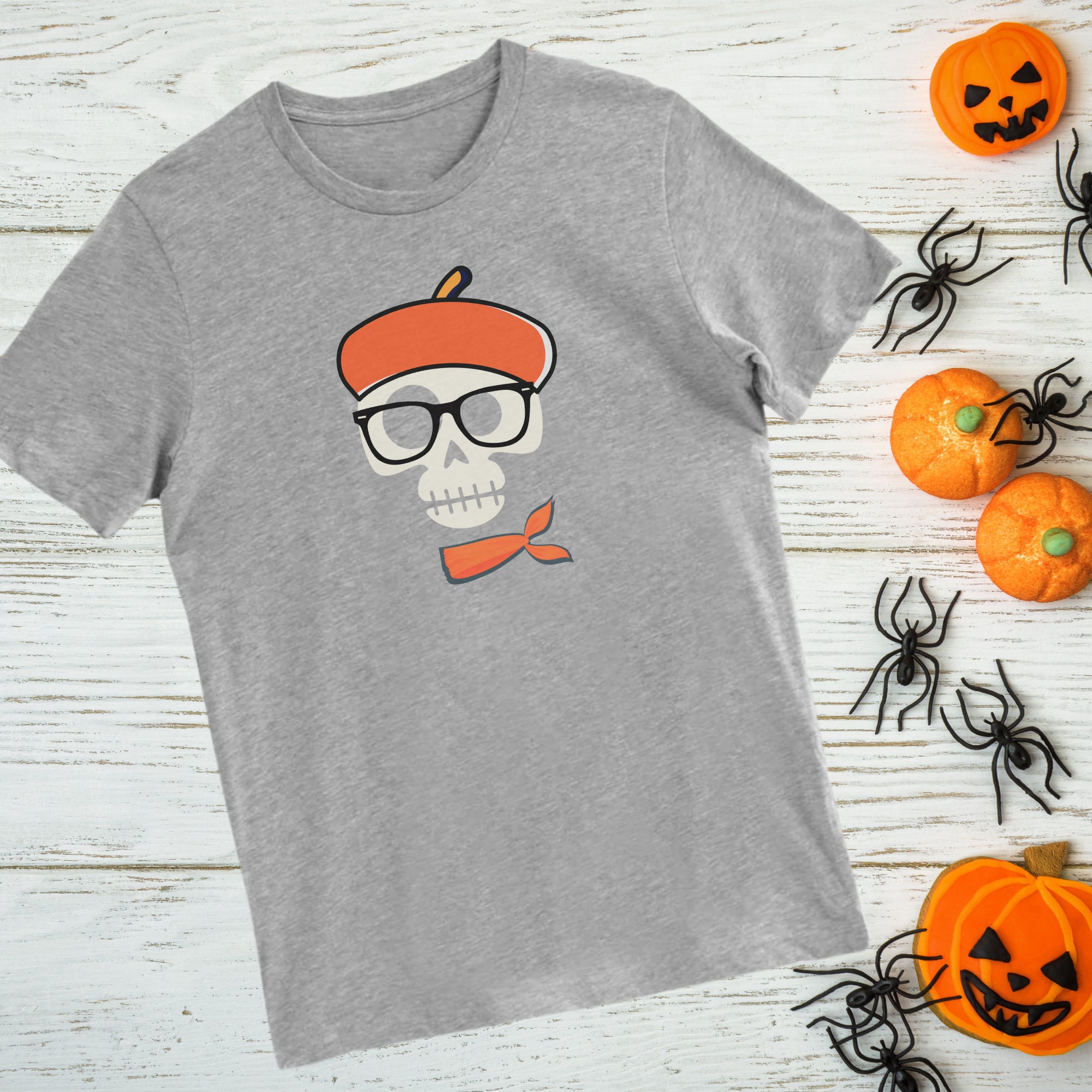 Skeleton Girl Beret Tee Unisex Jersey Short Sleeve Tee - Etsy