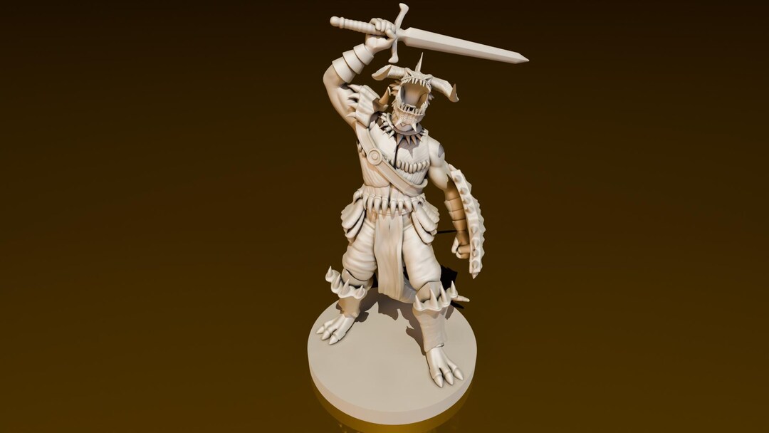 Black Half-dragon | DND Miniatures | DND Model | Dungeonguildmerchant ...