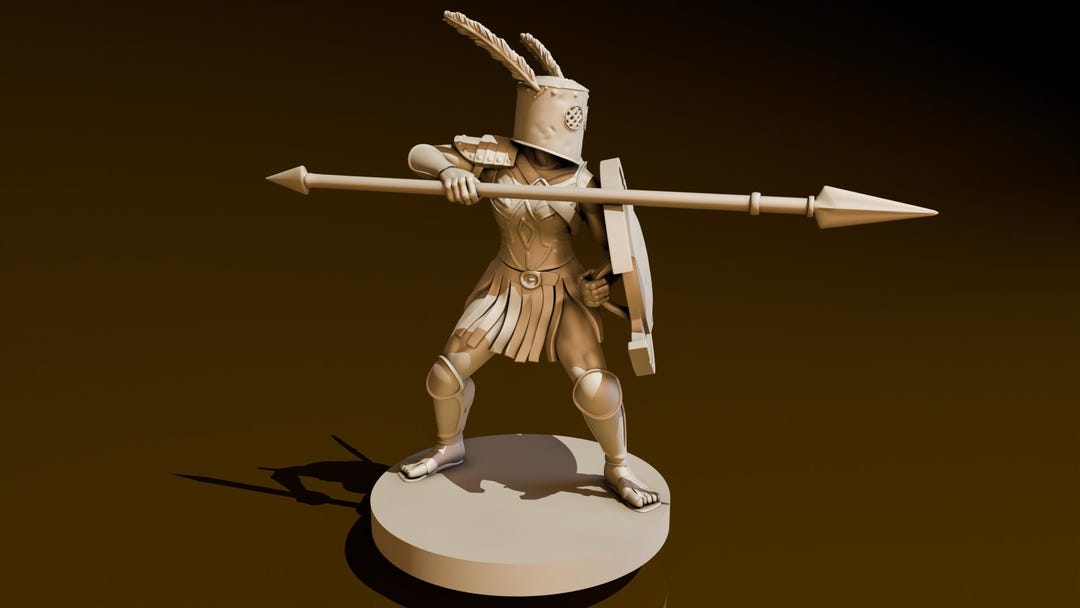 Female Gladiator | DND Miniatures | DND Model | Dungeonguildmerchant ...