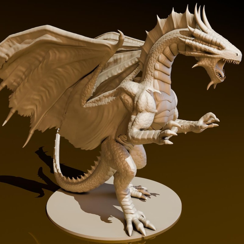 Dnd Paintable Dragons - Etsy