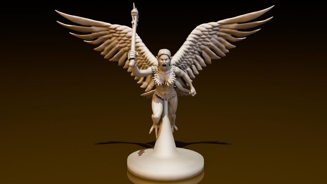 Harpy Pose 2 | DND Miniatures | DND Model | Dungeonguildmerchant | No ...
