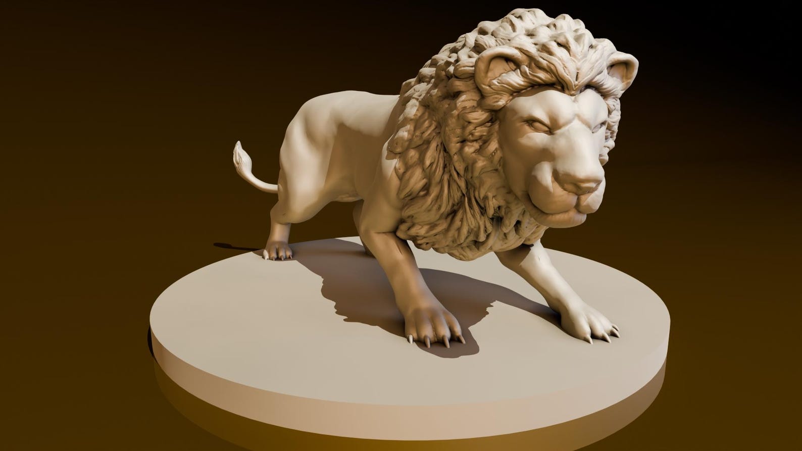 Lion Pose 2 | DND Miniatures | DND Model | Dungeonguildmerchant | No ...