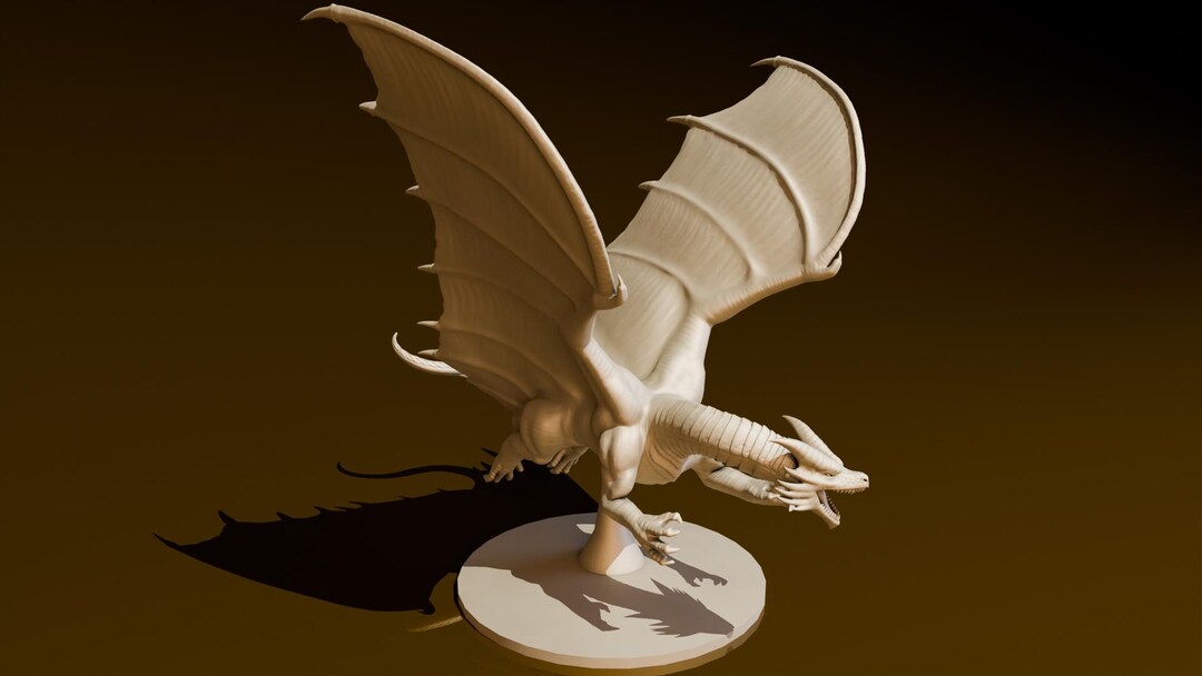 Young Copper Dragon Flying | DND Miniatures | DND Model ...