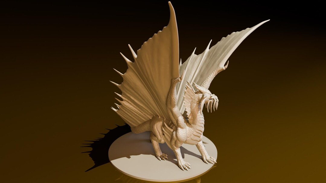 Ancient Gold Dragon | DND Miniatures | DND Model | Dungeonguildmerchant ...