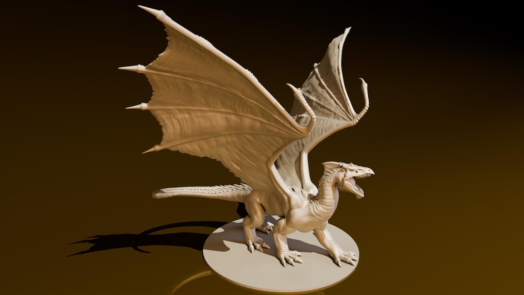 Ancient White Dragon | DND Miniatures | DND Model ...