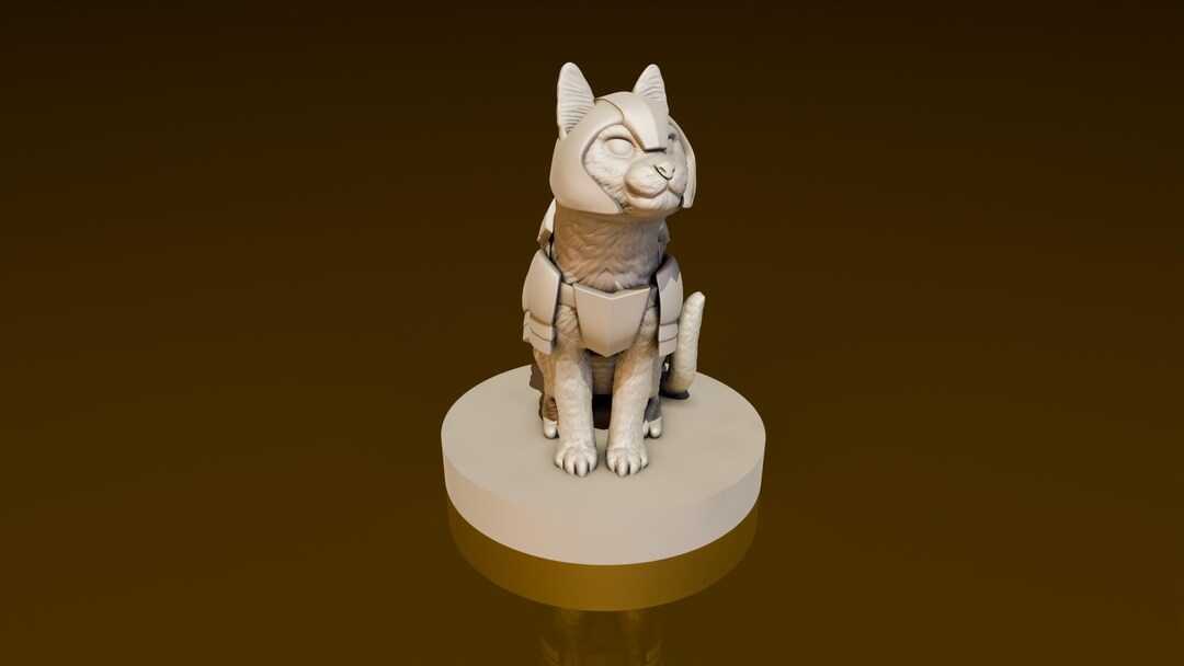 Cat in Armor | DND Miniatures | DND Model | Dungeonguildmerchant | No ...