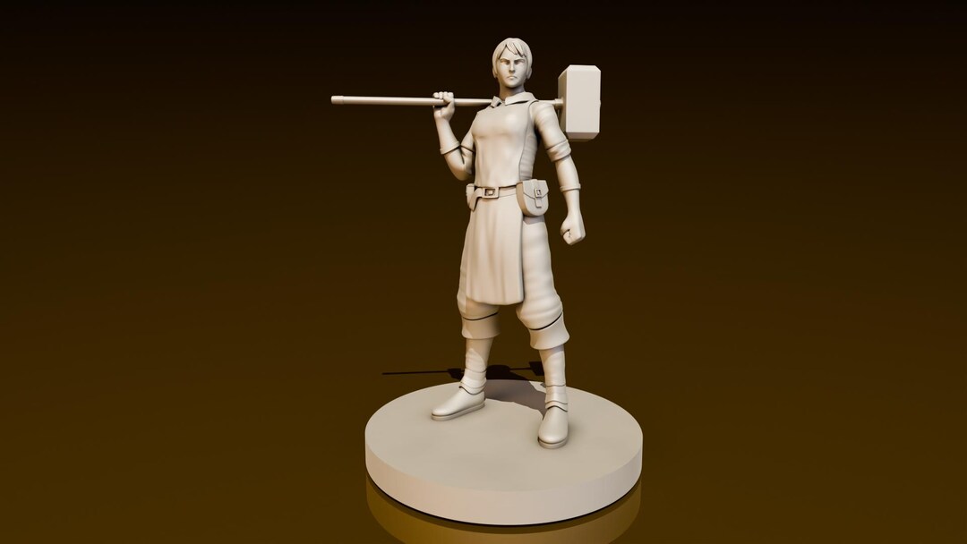 Human Female Blacksmith | DND Miniatures | DND Model ...