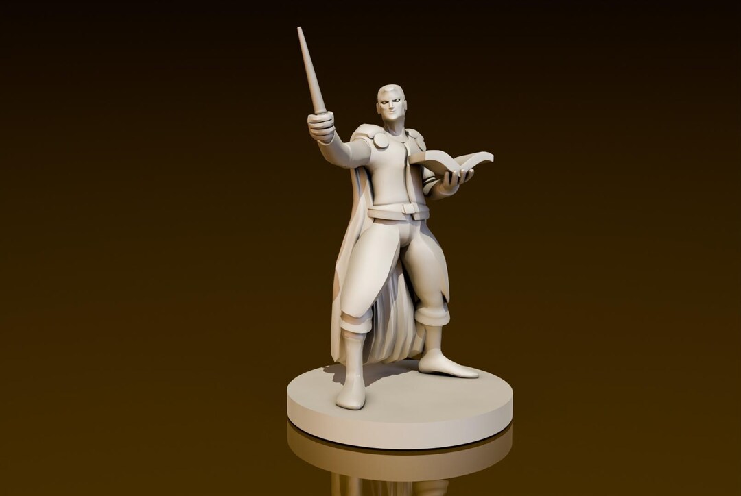 Wizard With Wand and Book | DND Miniatures | DND Model ...