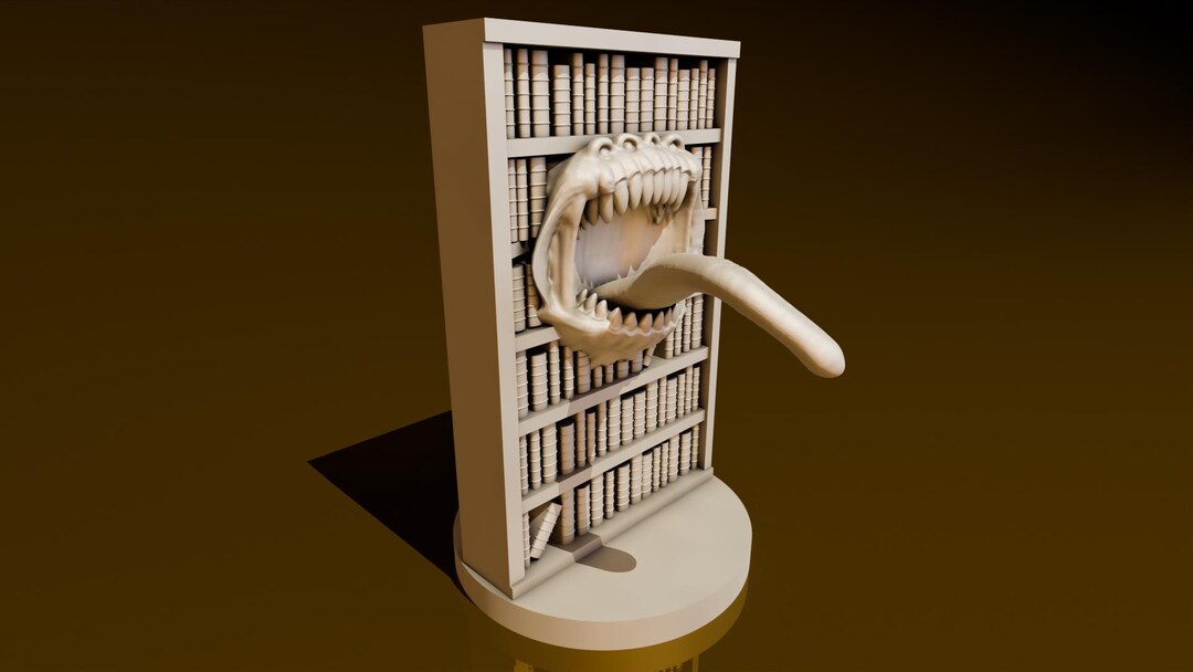 Bookshelf Mimic | DND Miniatures | DND Model | Dungeonguildmerchant ...