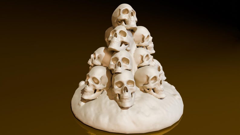 Pile of Skulls | DND Miniatures | DND Model | Dungeonguildmerchant | No ...