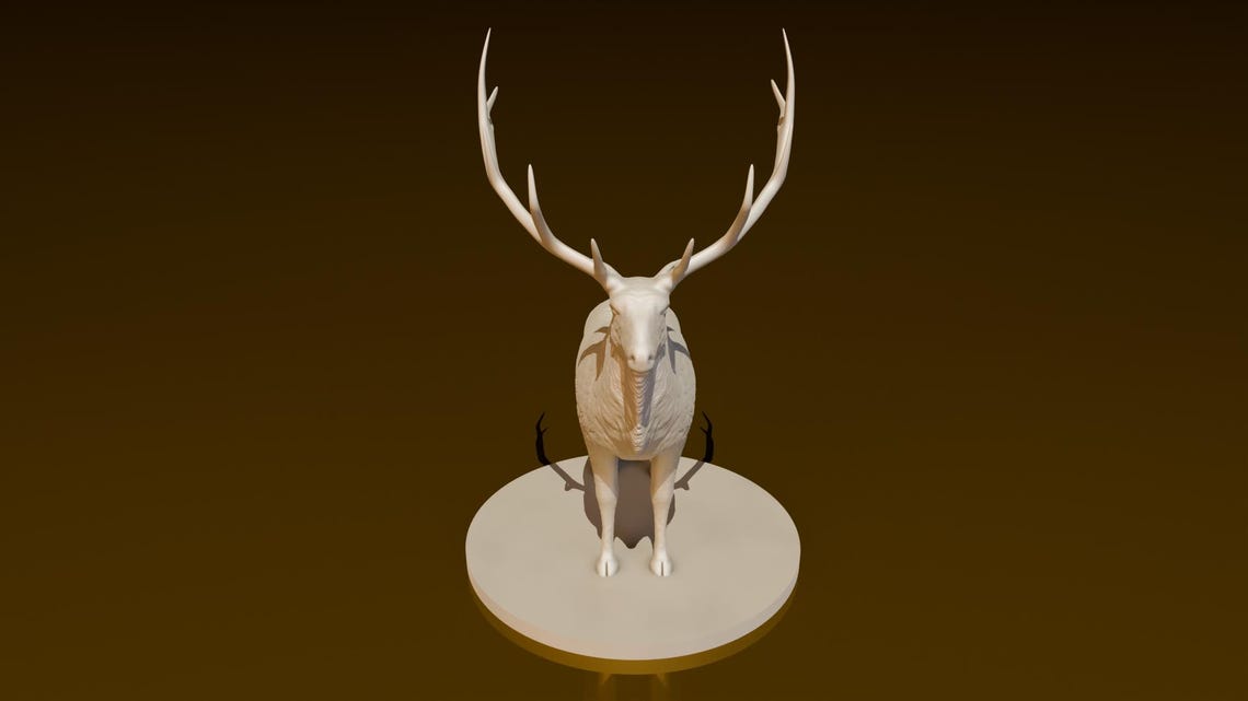Elk | DND Miniatures | DND Model | Dungeonguildmerchant | No Assembly ...