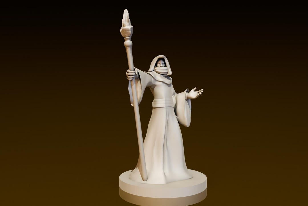 Human Psion Diamond Staff | DND Miniatures | DND Model ...
