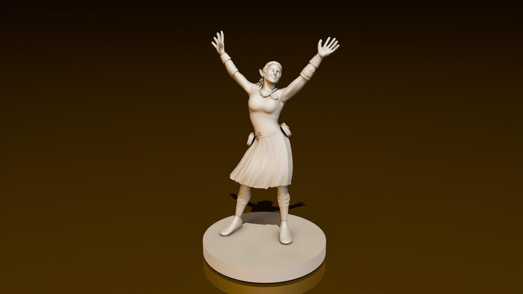 Elf Female Bard Dancer | DND Miniatures | DND Model ...