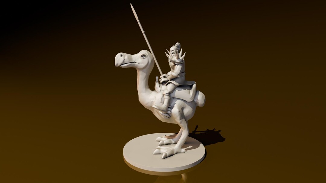 Orc Axebeak Rider | DND Miniatures | DND Model | Dungeonguildmerchant ...