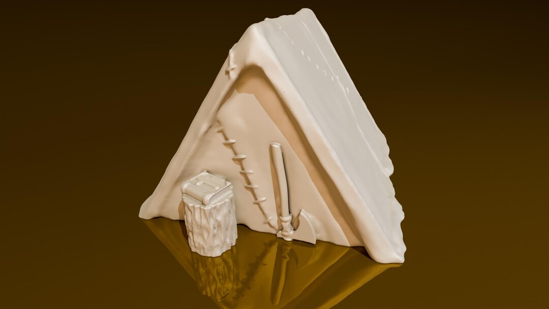 Adventurer Tent W/accessories | DND Miniatures | DND Model ...