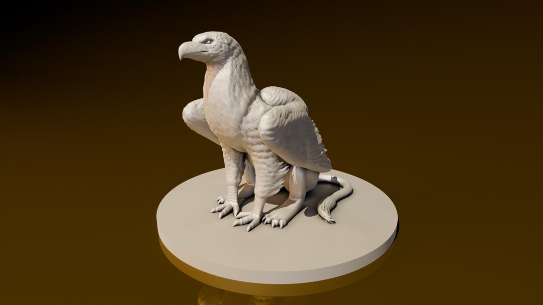 Griffon Sitting | DND Miniatures | DND Model | Dungeonguildmerchant ...