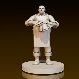 Tavern Barkeep | DND Miniatures | DND Model | Dungeonguildmerchant | No ...