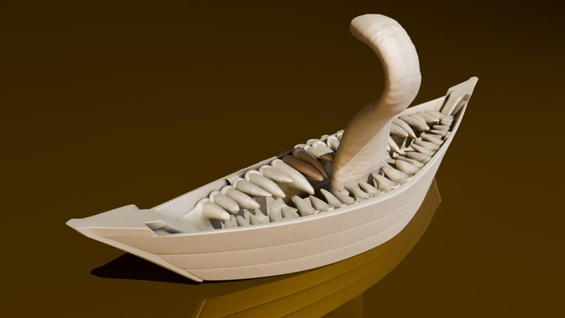 Canoe Mimic | DND Miniatures | DND Model | Dungeonguildmerchant | No ...