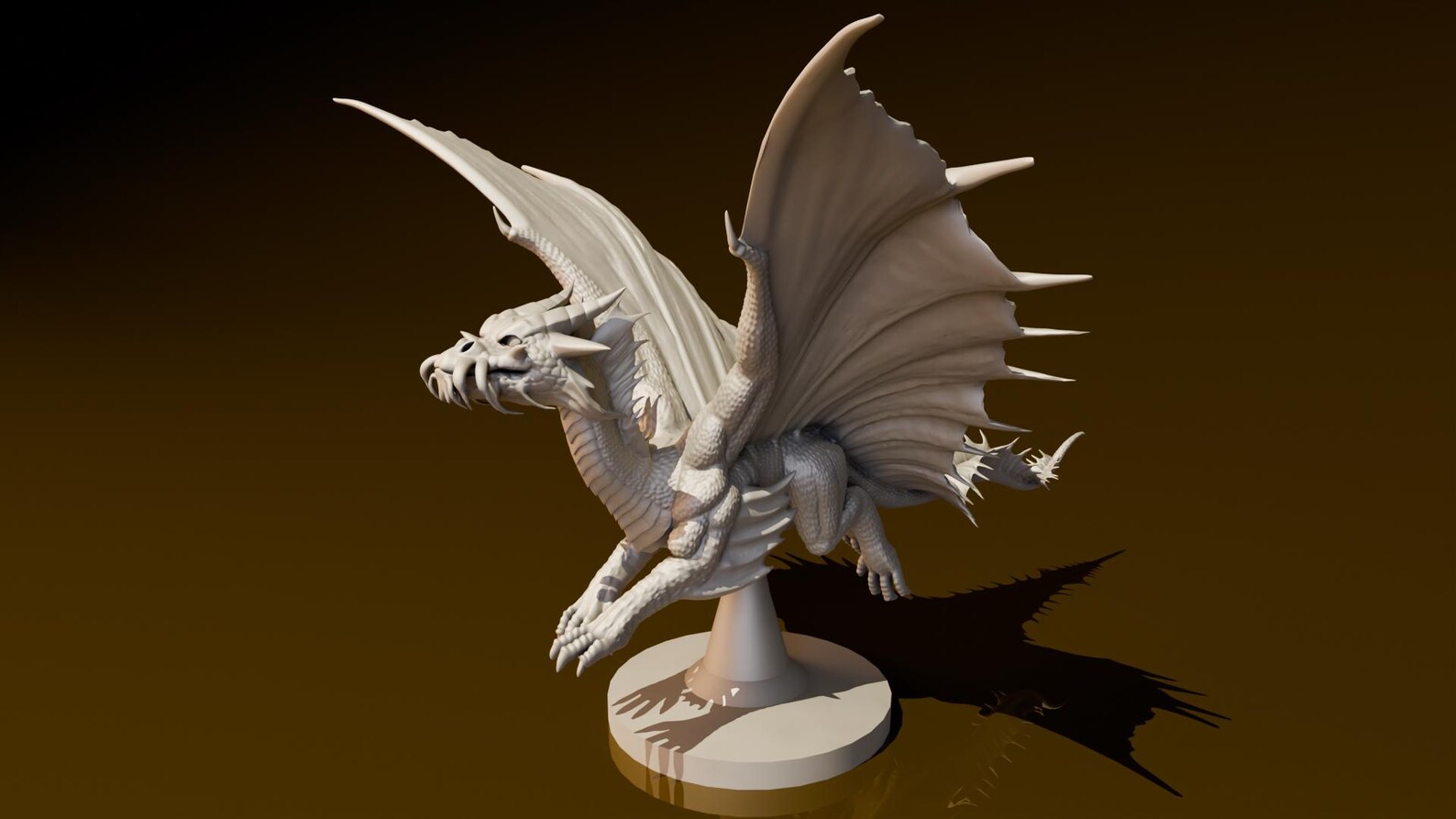 Gold Dragon Wyrmling Flying | DND Miniatures | DND Model ...