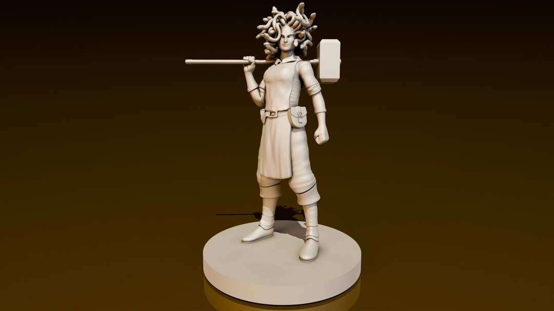 Medusa Blacksmith | DND Miniatures | DND Model | Dungeonguildmerchant ...