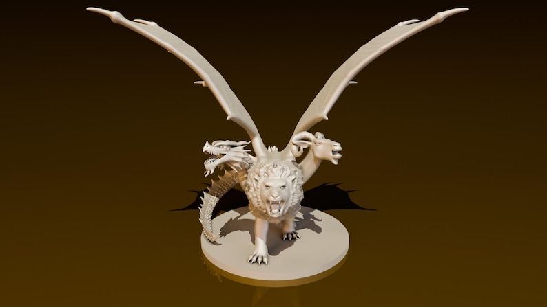 Chimera | DND Miniatures | DND Model | Dungeonguildmerchant | No ...