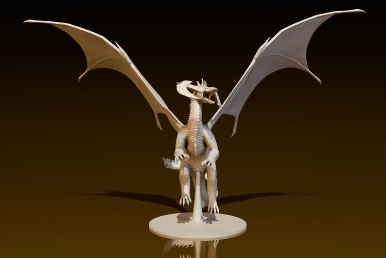 Ancient Black Dragon Version 2 | DND Miniatures | DND Model ...