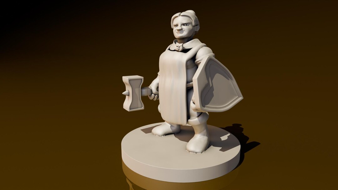 Female Dwarf Blacksmith | DND Miniatures | DND Model ...