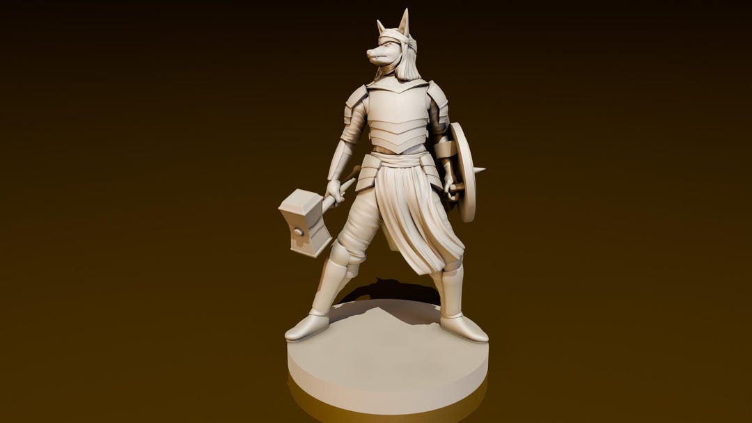 Khenra Cleric Paladin of the Hammer | DND Miniatures | DND Model ...