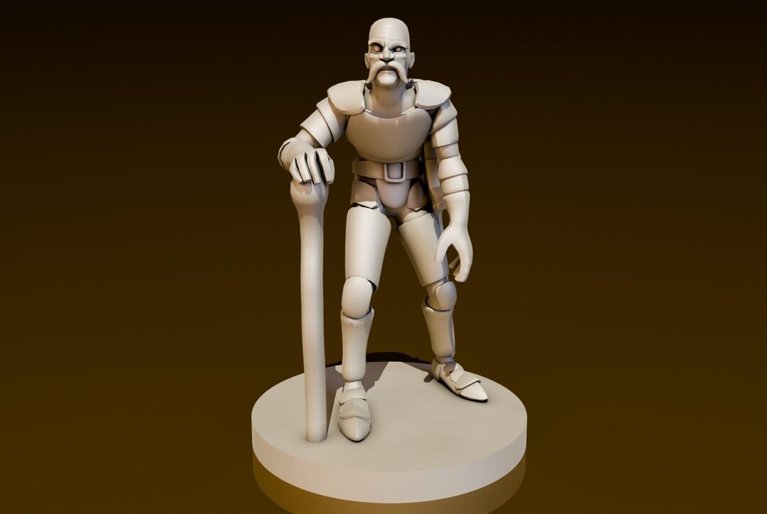 Old Paladin | DND Miniatures | DND Model | Dungeonguildmerchant | No ...